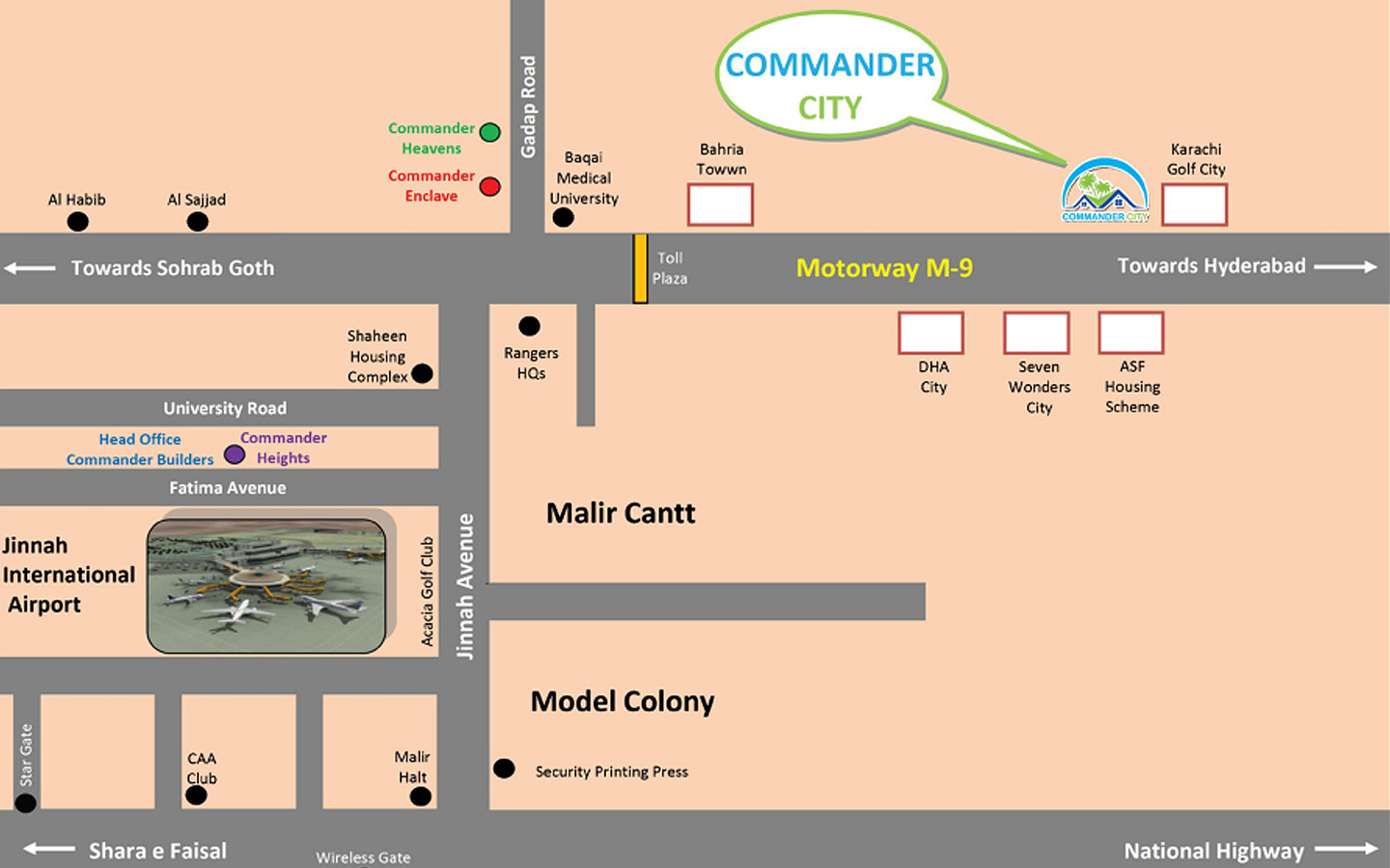 Commander City, Karachi: Location, Payment Plans & More | Zameen Blog