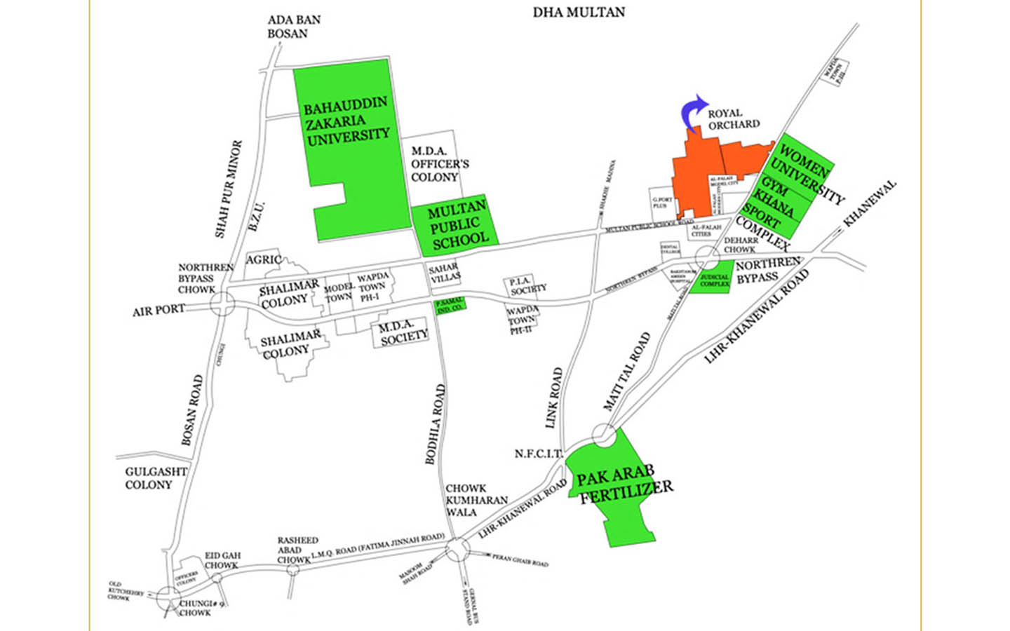 Royal Orchard, Multan: Location, Payment Plans & More | Zameen Blog