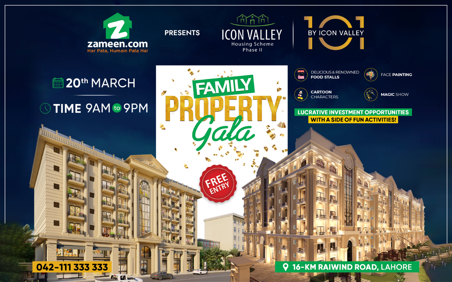 Icon Valley Phase 2 Family Property Gala March 2022 | Zameen Blog