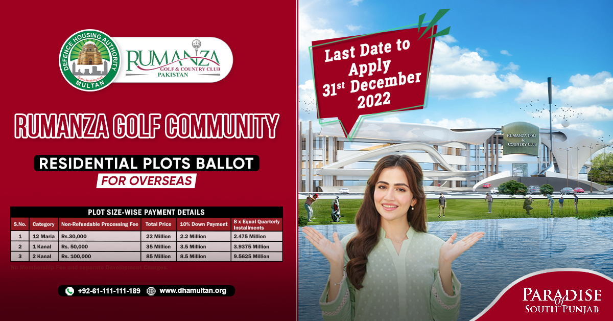 DHA Multan’s Rumanza Golf Community Offers Luxury Living in Multan ...