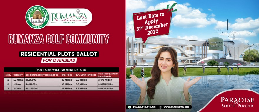 DHA Multan’s Rumanza Golf Community Offers Luxury Living in Multan ...